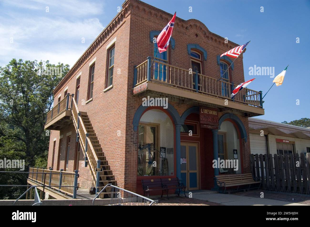 Historic Bluff Country Scenic Byway - Lanesboro History Museum. Flags ...