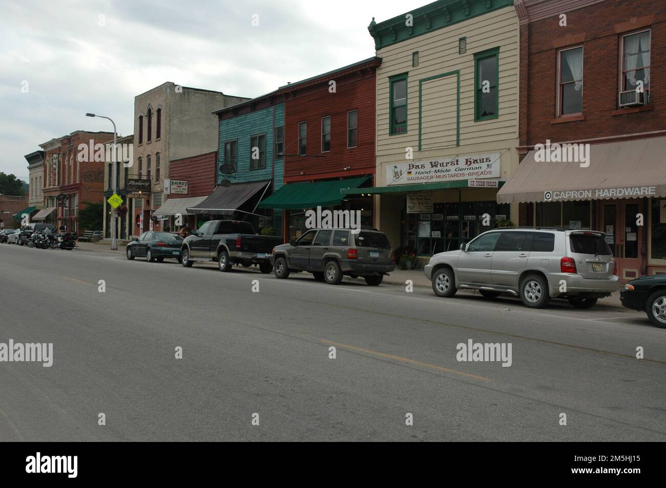 Historic Bluff Country Scenic Byway - Downtown Lanesboro. Cars are ...