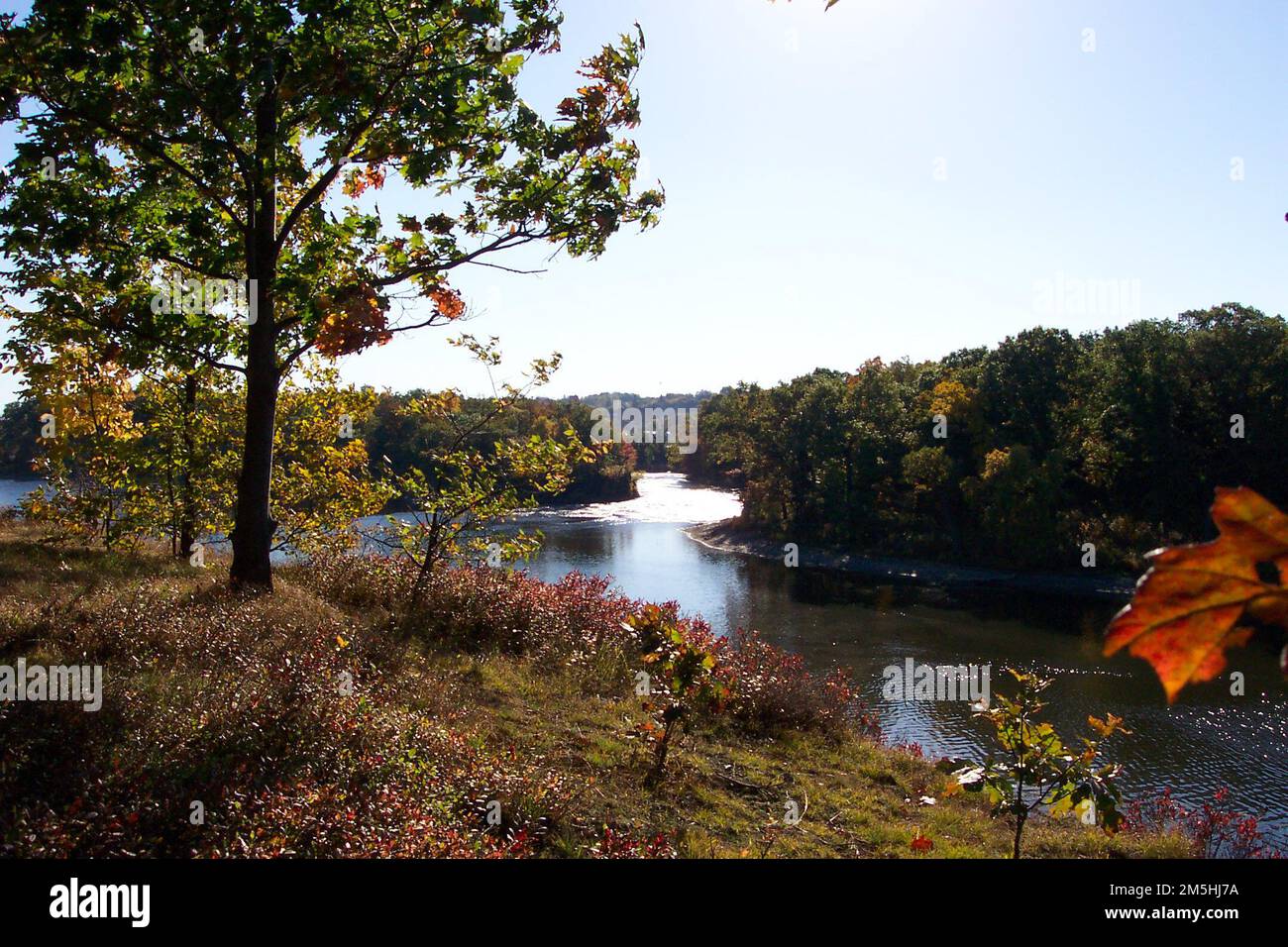 Mohawk Towpath Byway - Peebles Island. The white of the Mohawk River ...