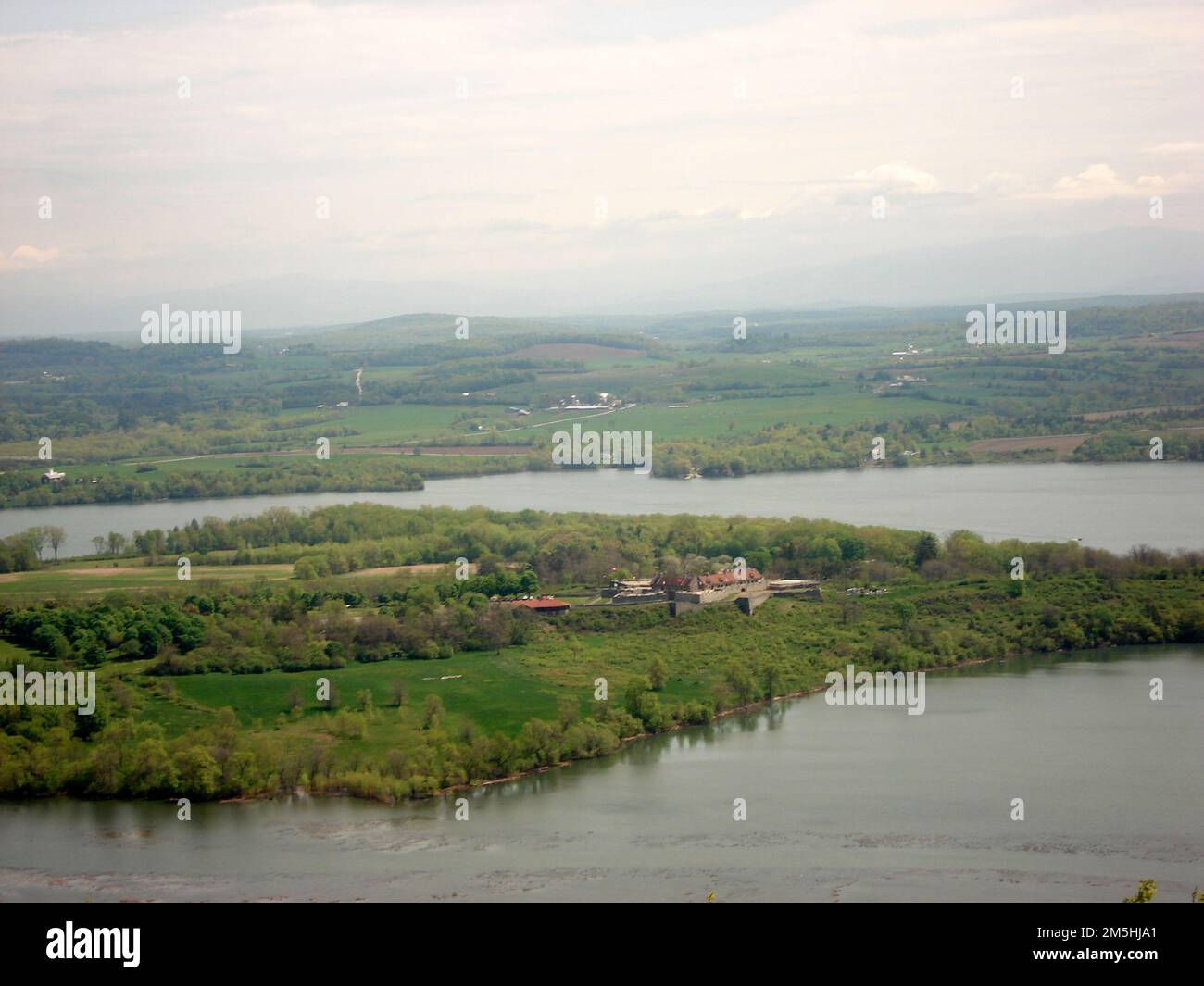 Lakes to Locks Passage - A View Down onto Fort Ticonderoga from Mt ...