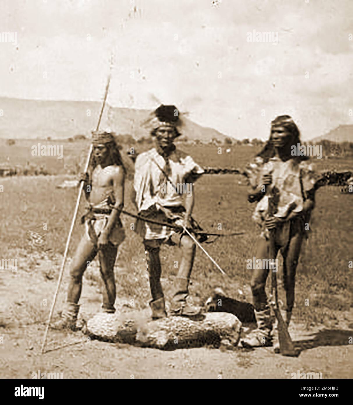 A group of Apache Indians photographed in the 1870's Stock Photo - Alamy