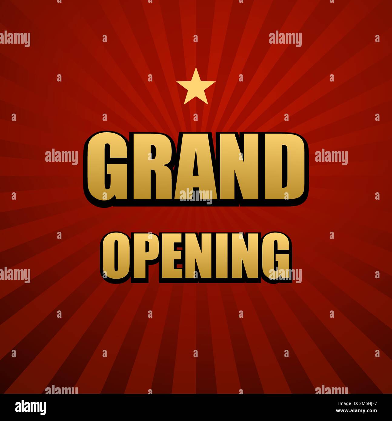 Grand opening banner vector Stock Vector Image & Art - Alamy