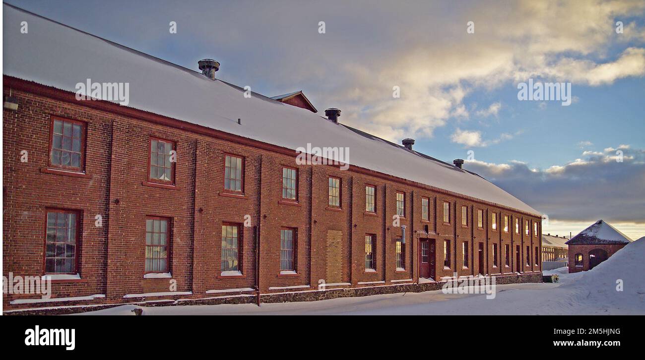 Copper Country Trail - Calumet & Hecla Warehouse Number 1. The sun ...