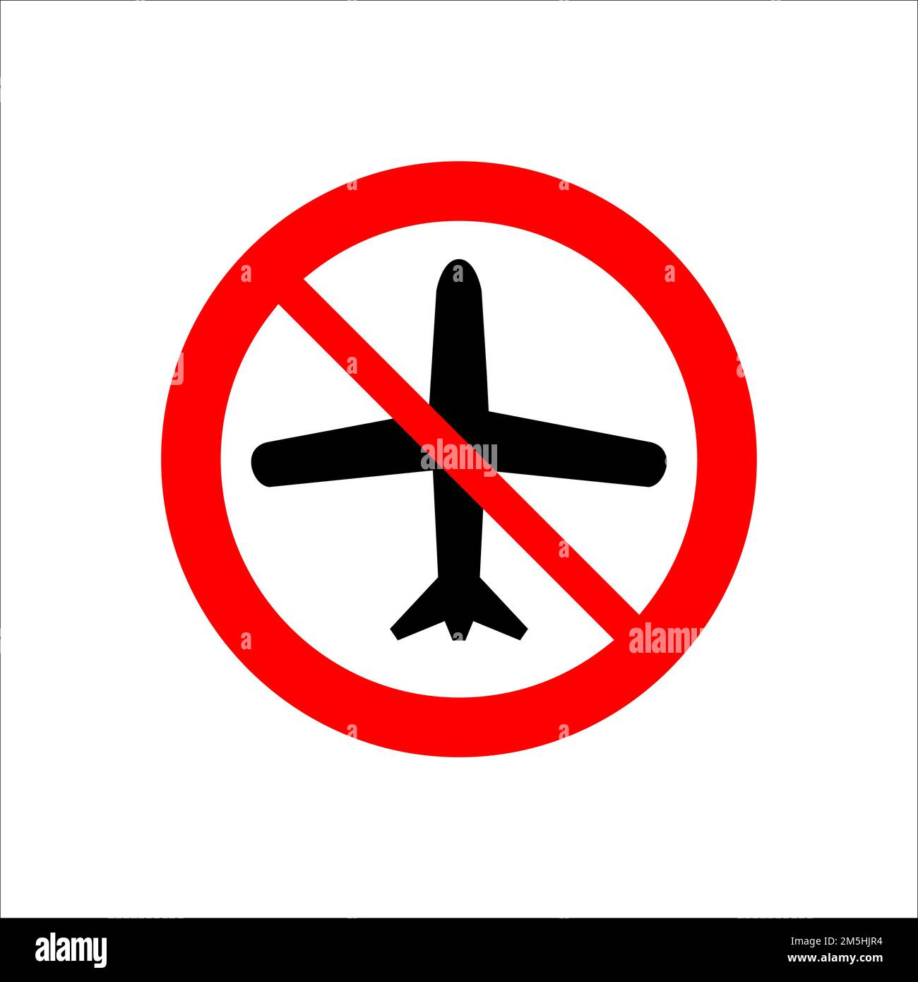 Vector symbol of the ban on aircraft flights Stock Vector Image & Art ...