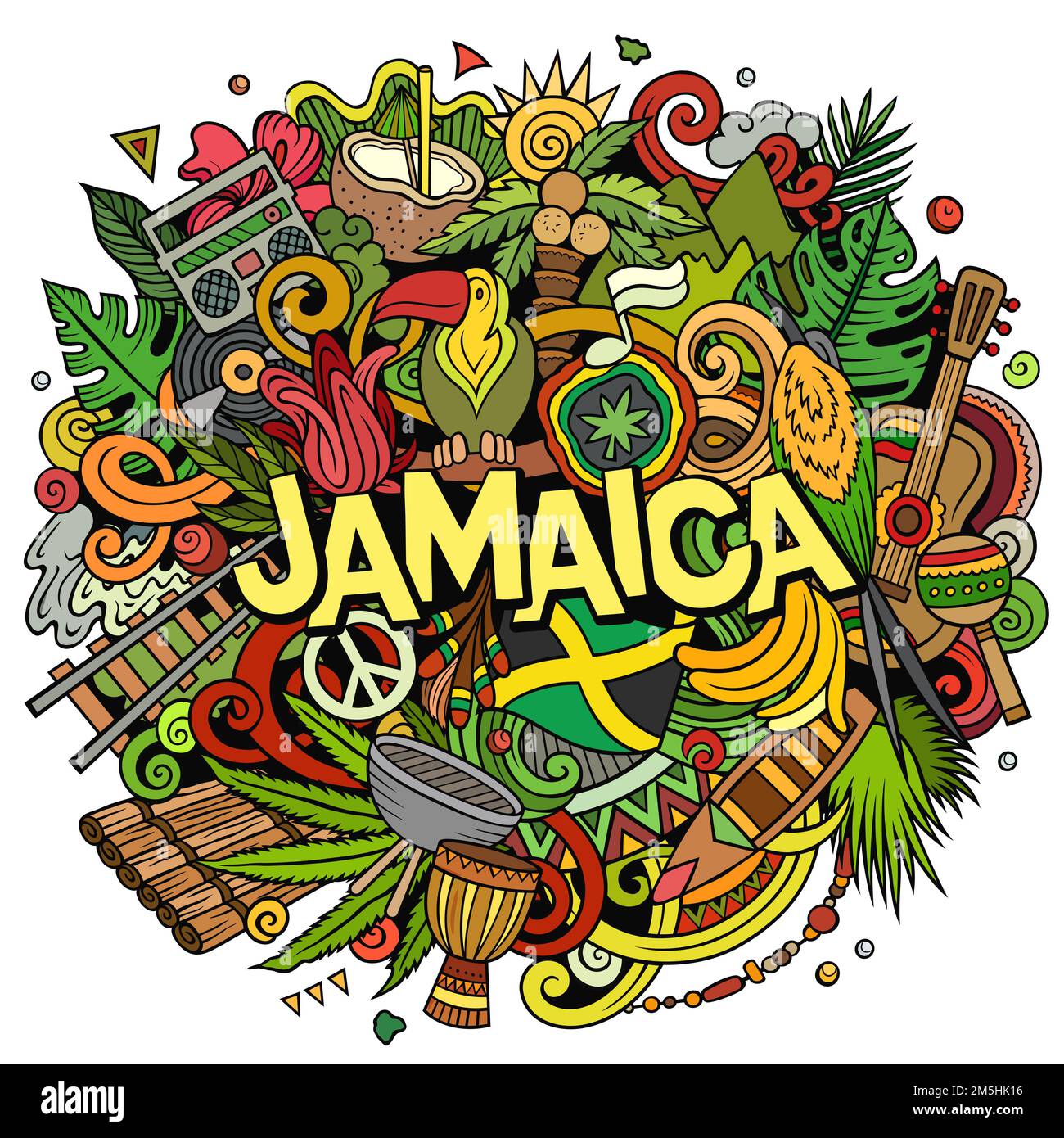 Reggae graffiti Stock Vector Images - Alamy