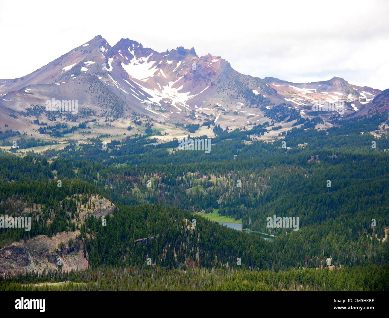 Cascade Lakes Scenic Byway - Todd Lake. Peeking through the thick ...