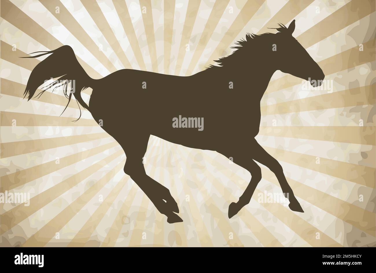 horse silhouette, vector realistic silhouette running horse Stock ...
