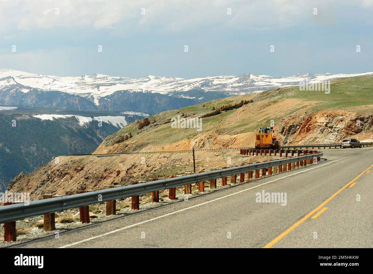 Beartooth Highway - Heading Down the Beartooth Pass into Montana. A ...