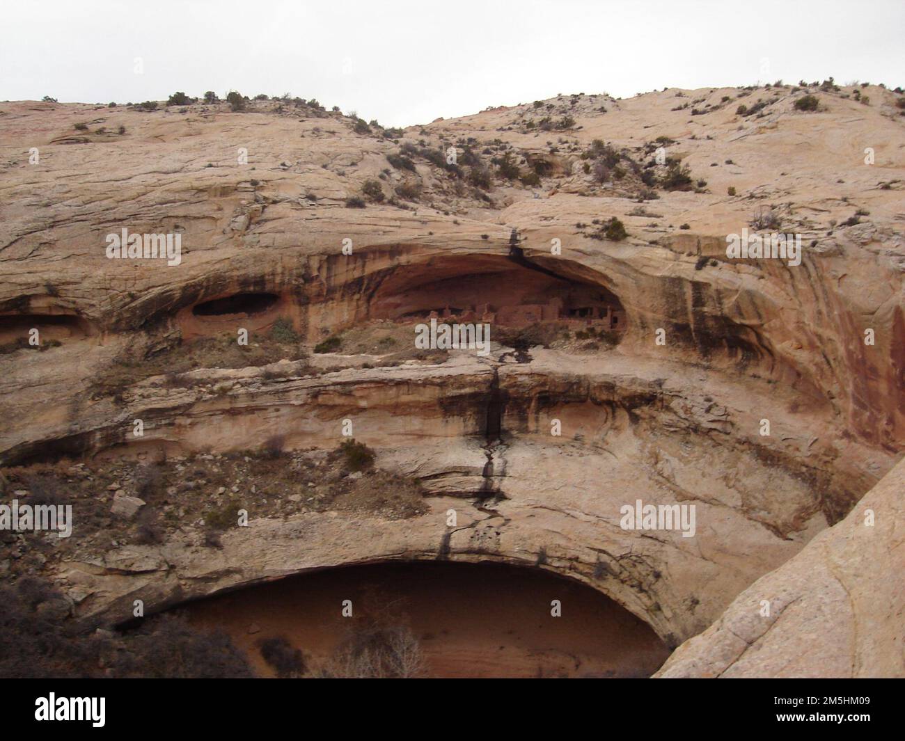 Trail of the Ancients - Cliffs and Bluff Wash. Almost imperceptible ...