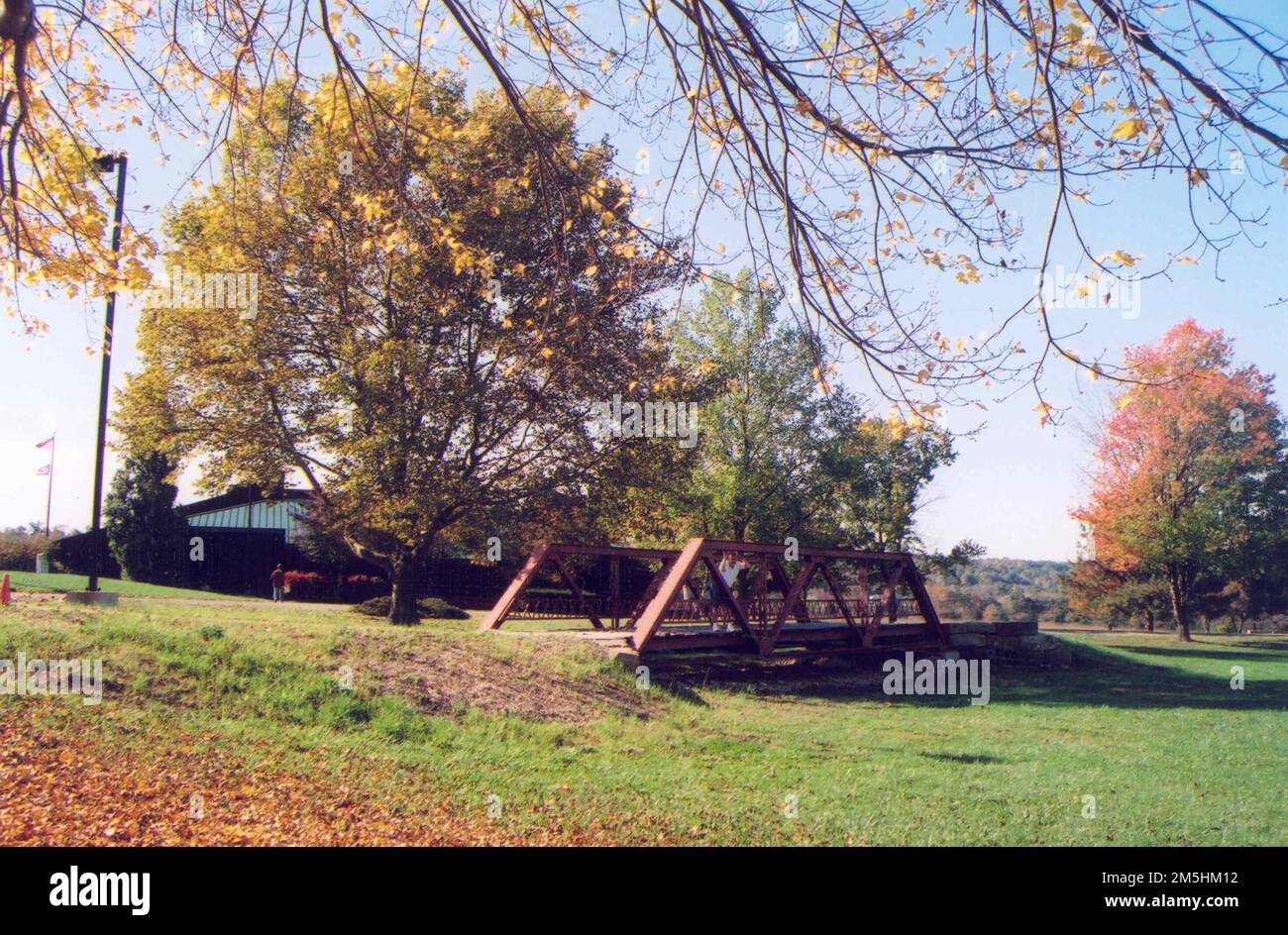 Historic National Road - Outside the Zane Grey Museum. A fall tree ...