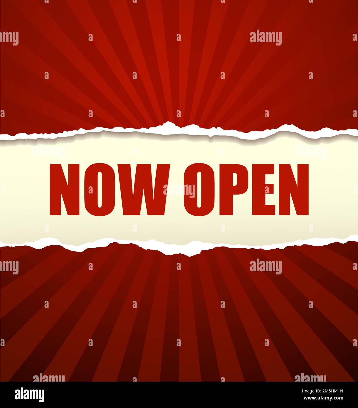 Now open banner hi-res stock photography and images - Alamy