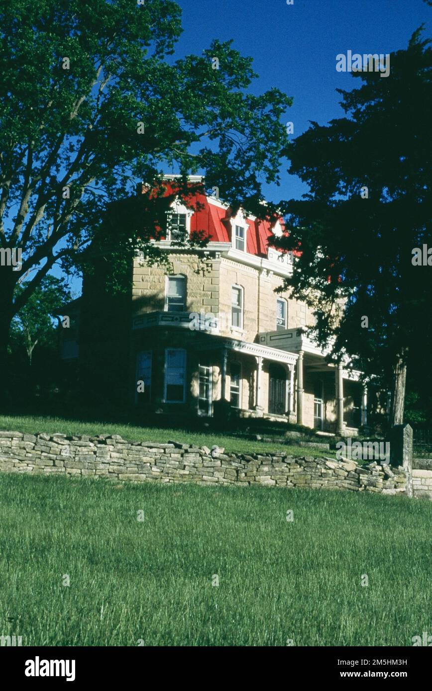 Flint Hills Scenic Byway - Z-Bar or Spring Hill Ranch House. Built in ...