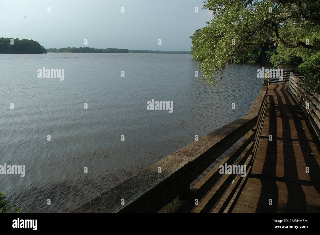 Big Bend Scenic Byway - Luther Hall Landing County Park. A wooden ...