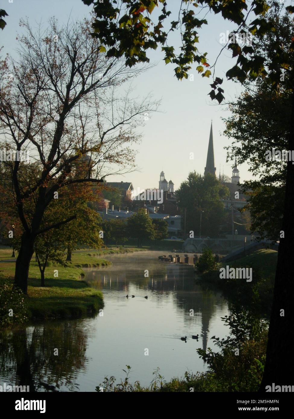 Historic National Road - Frederick's Clustered Spires Reflected in ...
