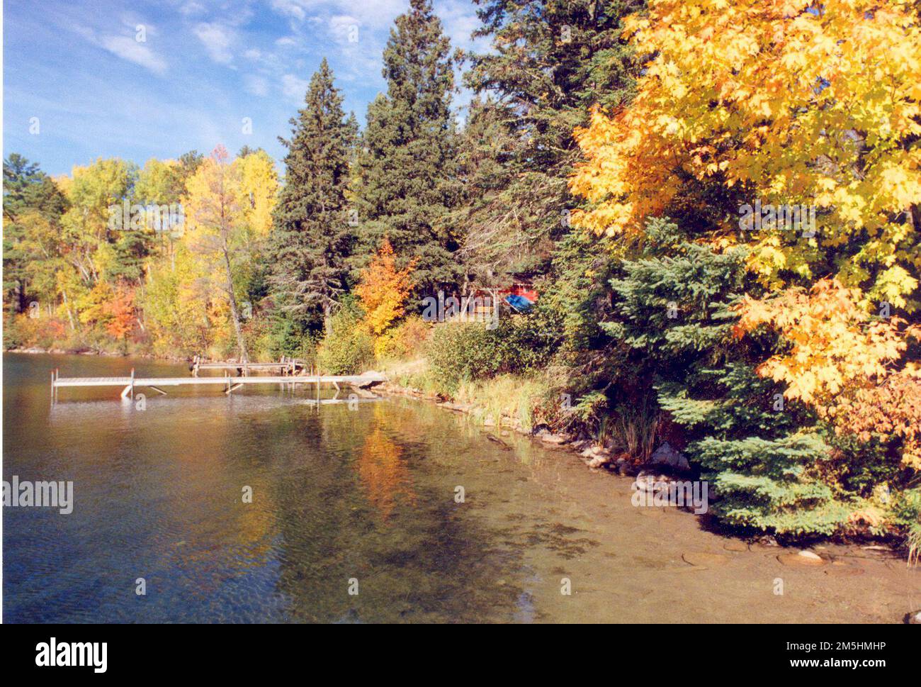 Edge of the Wilderness - Fall on the Edge. Trees turn vibrant fall hues ...
