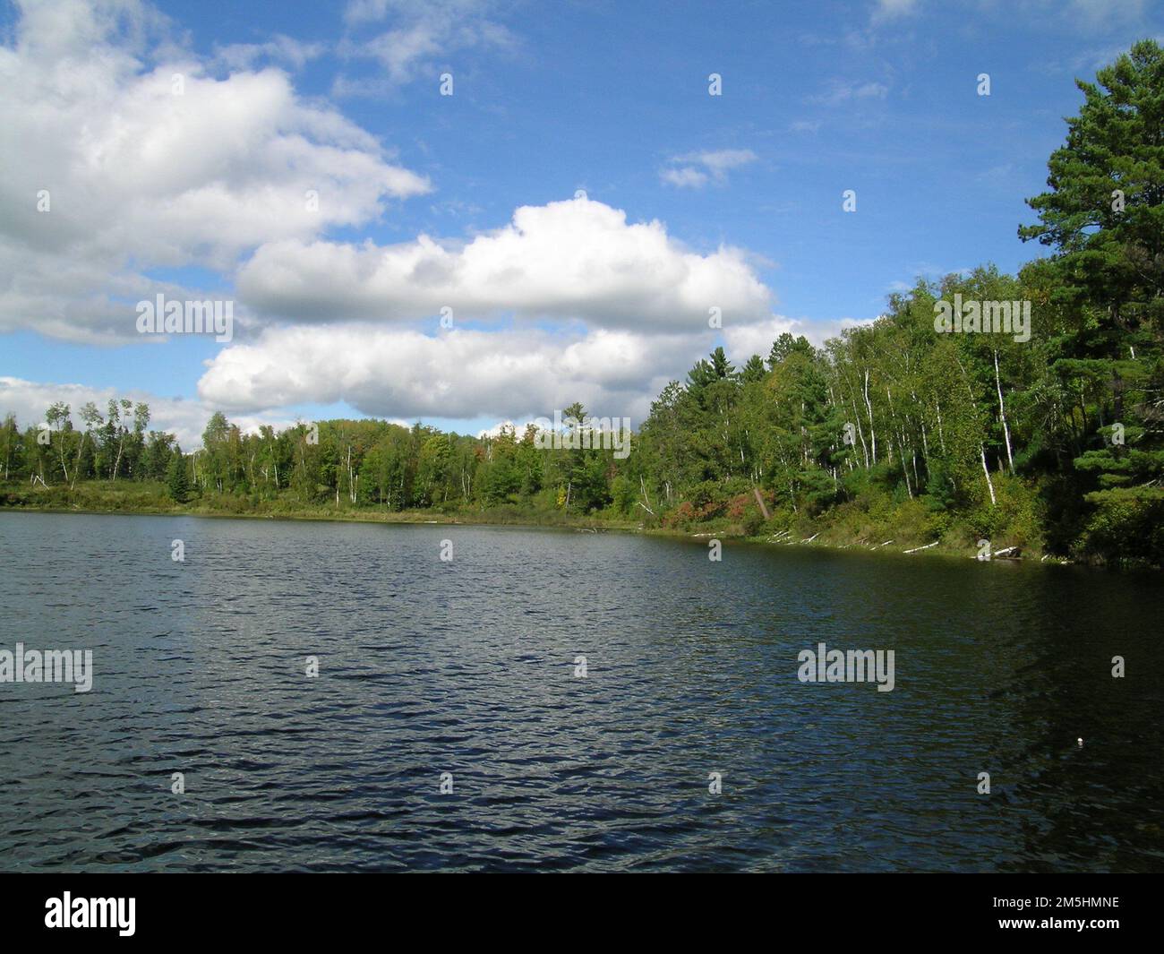 Edge of the Wilderness - A Panoramic View of Surprise Lake. The surface ...