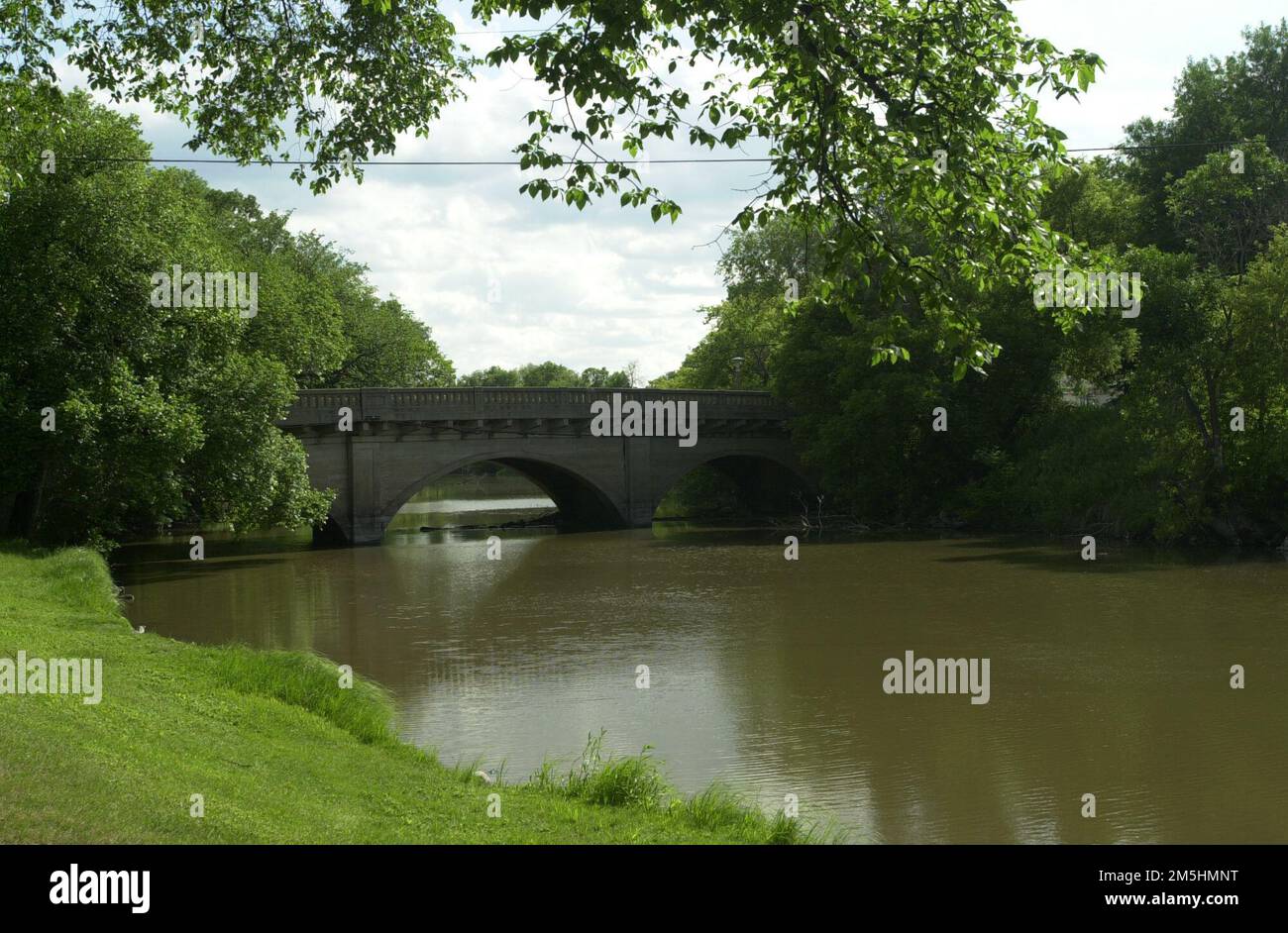 Sheyenne River Valley Scenic Byway - West City Park Bridge. The ...