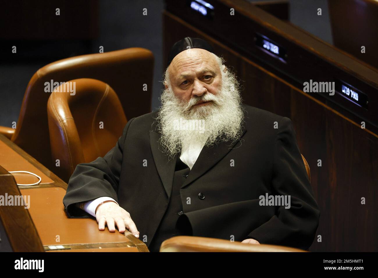 Jerusalem, Israel. 29th Dec, 2022. Member of Knesset Yitshak Goldknop ...