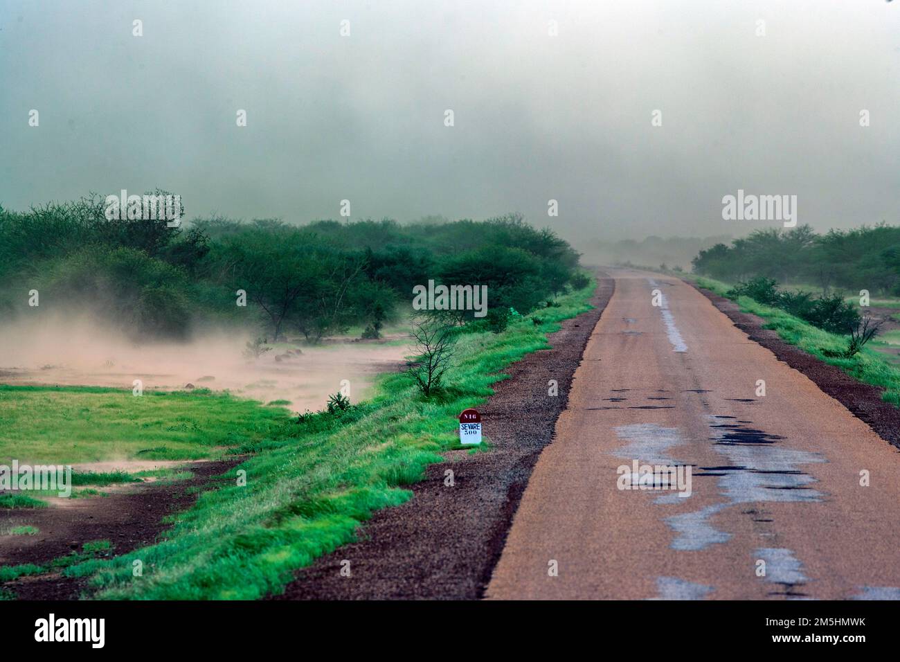 Sahel storm and rain storm clouds approaching in Hombori, Mali. in West ...