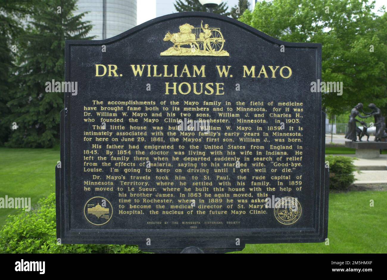 Minnesota River Valley Scenic Byway - Sign Before William W. Mayo House ...