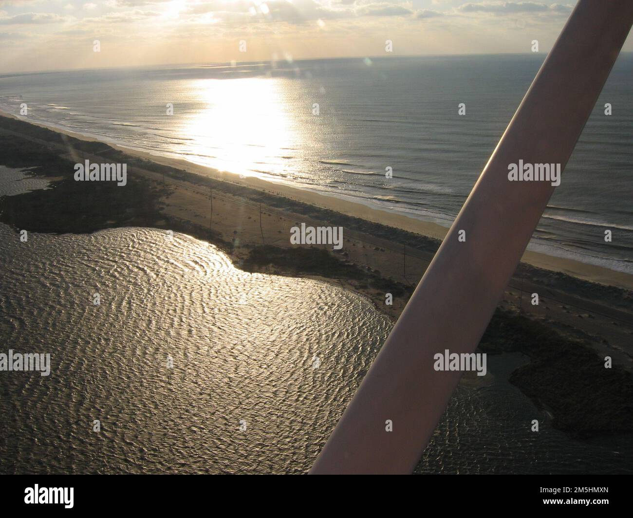 Outer Banks Scenic Byway - Isabel's Path. This aerial view of the Sandy ...