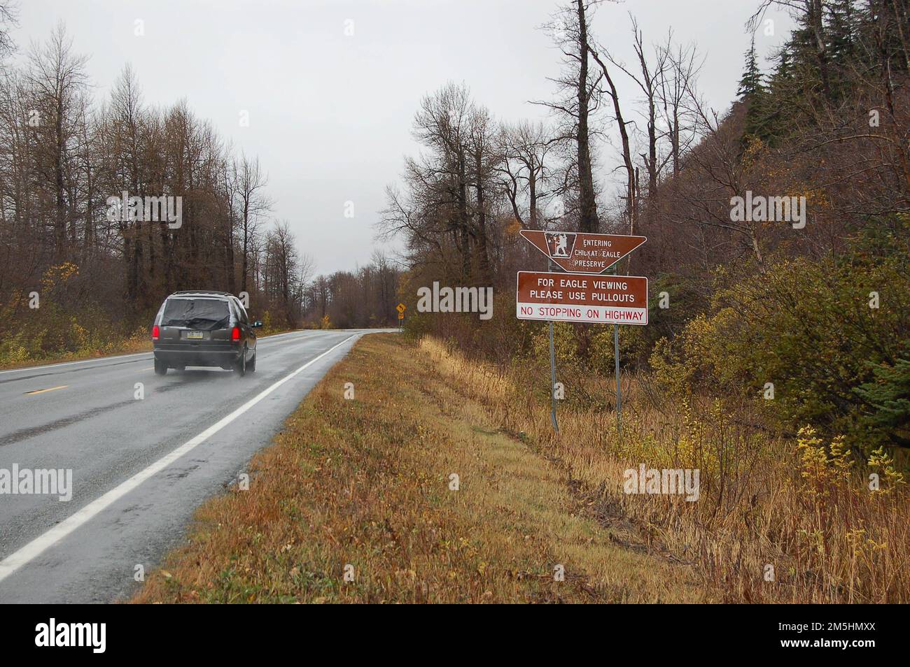 Haines Highway - Valley of the Eagles - Signage for Entering the Eagle ...
