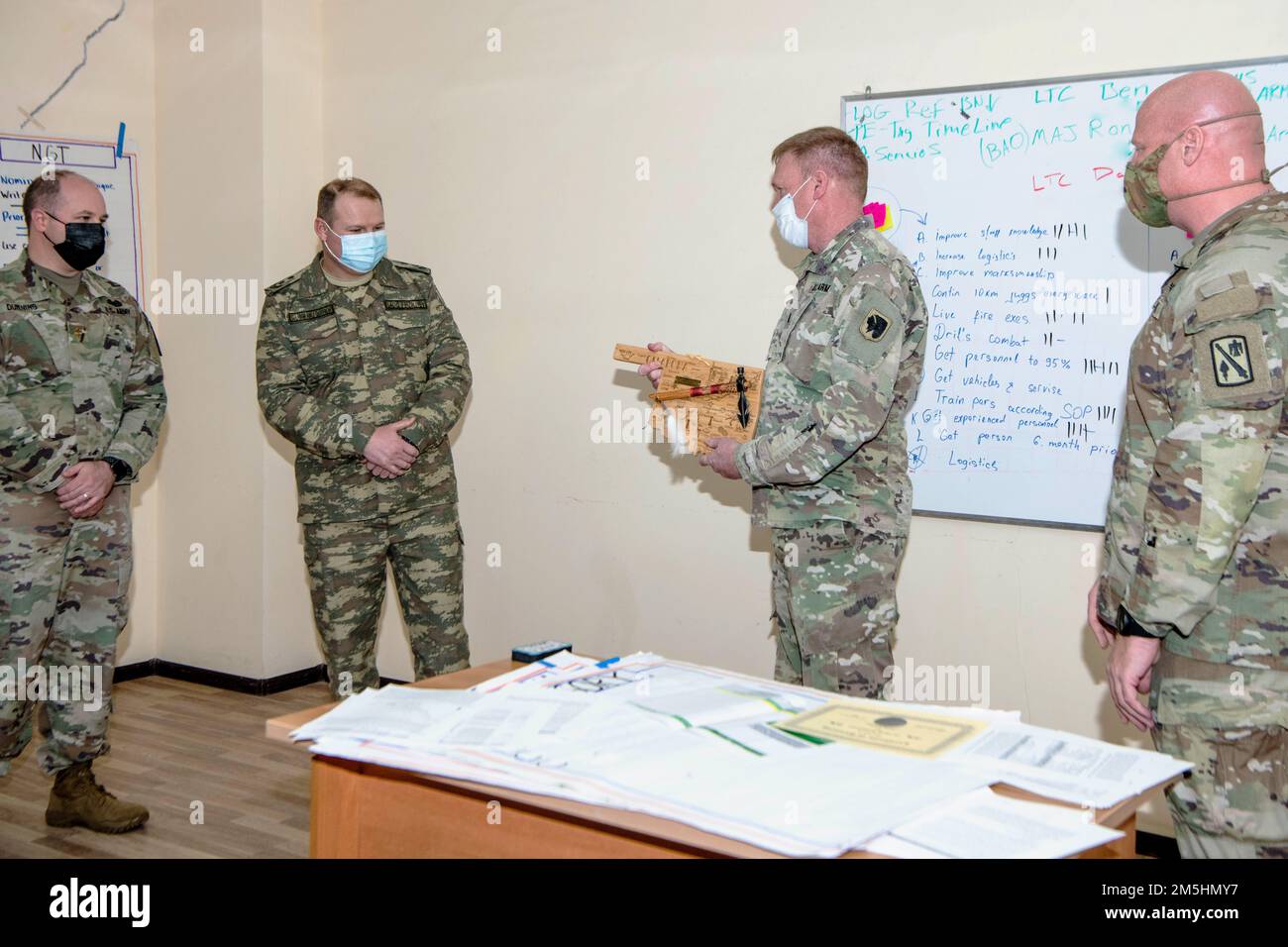 U.S. Army Lt. Col. Dale Moss, State Partnership Program director with ...