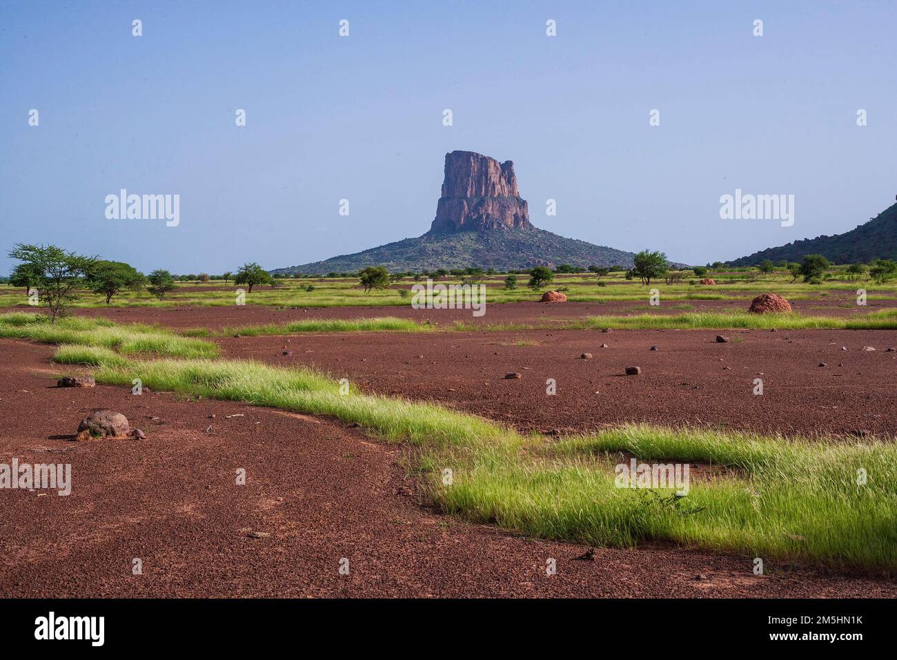 Landscape view of the Monument Valley of Mali with the rock formation ...