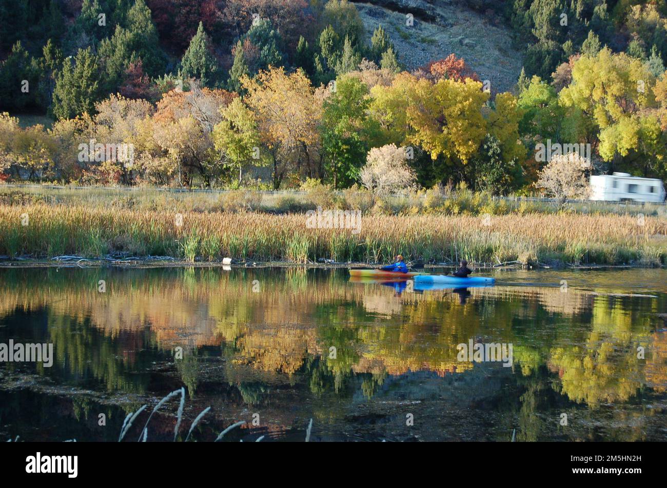 Logan Canyon Scenic Byway - Kayaker and Canoer at Third Dam. At Third ...