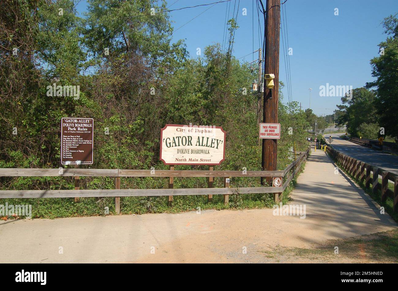 Alabama's Coastal Connection - Trailhead to Gator Alley. A large white ...