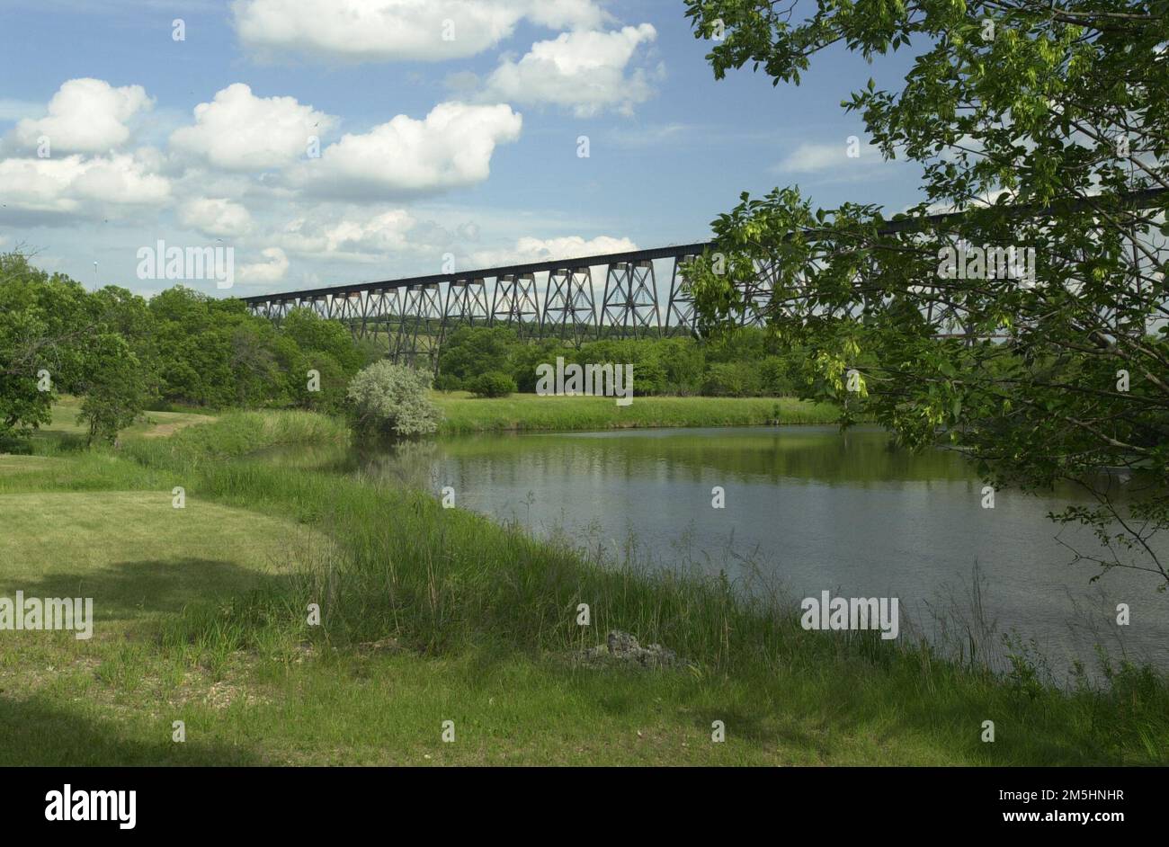 Sheyenne River Valley Scenic Byway - Highline Bridge from Route 19. The ...