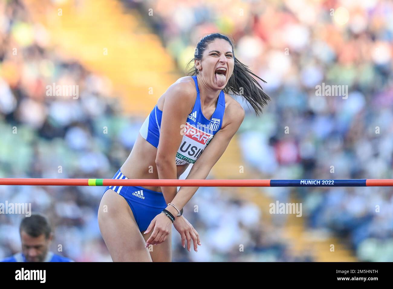 Tatiana Gusin (Greece). High Jump women. European Championships Munich ...