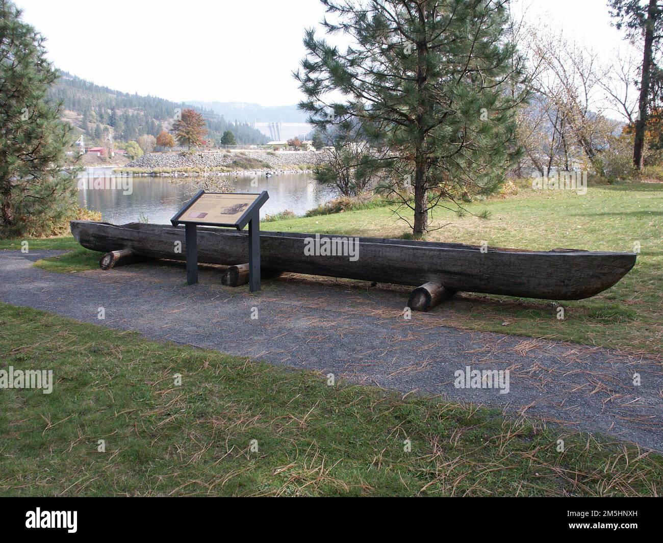 Northwest Passage Scenic Byway - Canoe Camp, Orofino. A dugout canoe ...