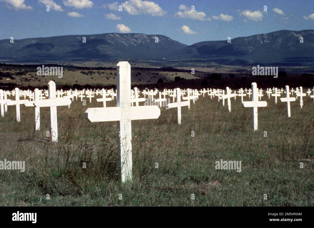 Billy the Kid Trail - Fort Stanton Merchant Marine Cemetery. White ...