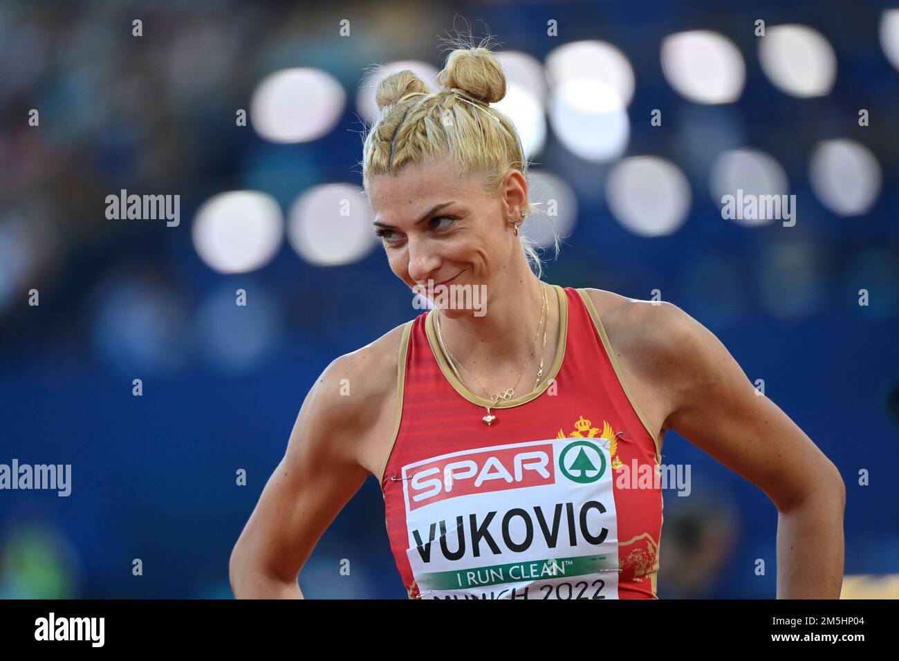 Marija Vukovic (Montenegro). High Jump Silver Medal. European ...
