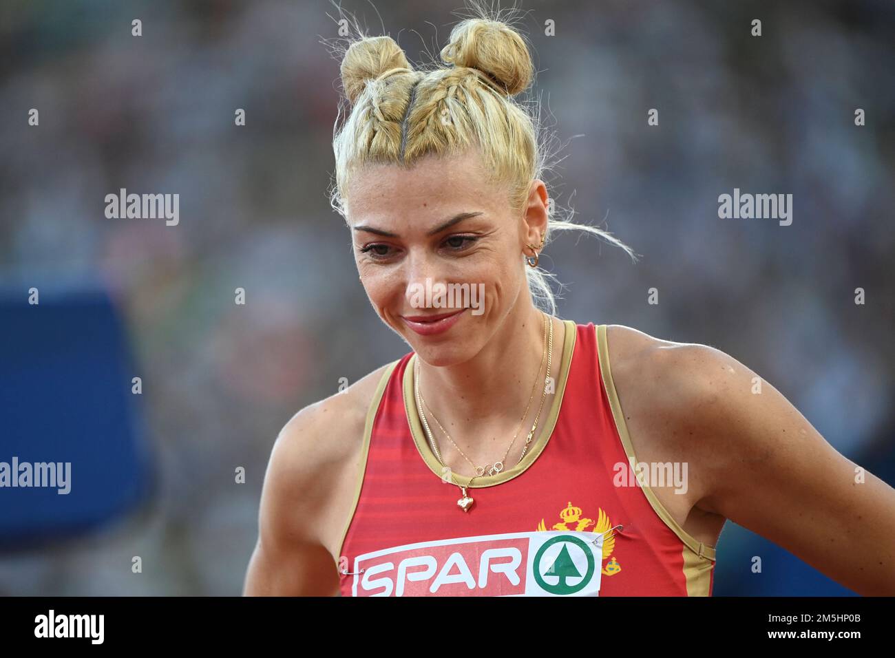 Marija Vukovic (Montenegro). High Jump Silver Medal. European ...