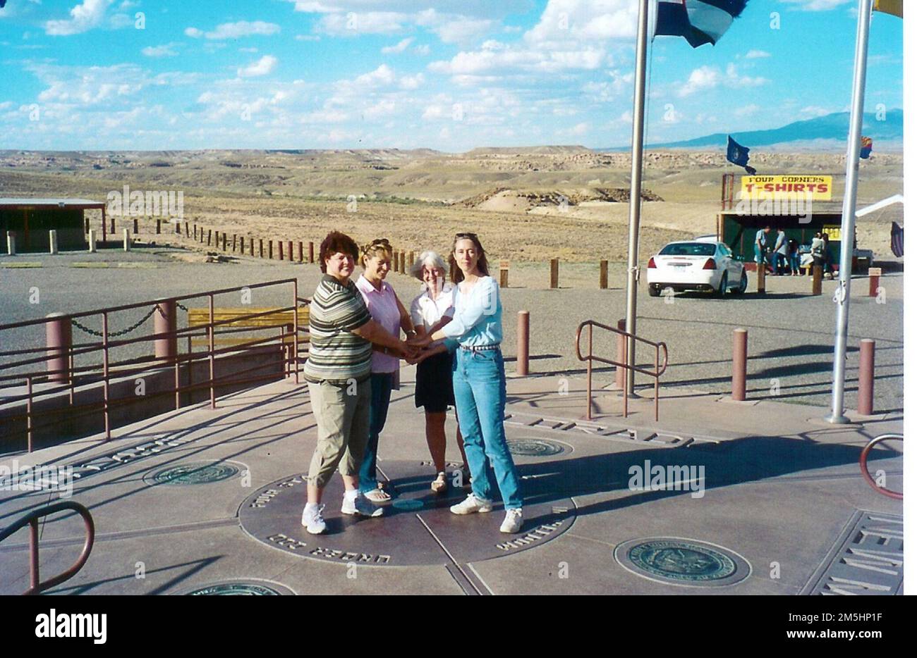 Trail of the Ancients - Happy Visitors at the Four Corners Monument ...