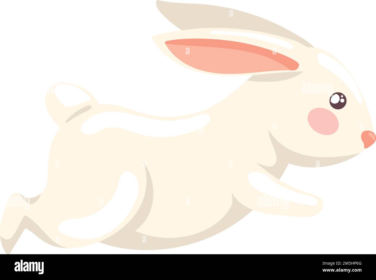 cute rabbit running animal Stock Vector Image & Art - Alamy