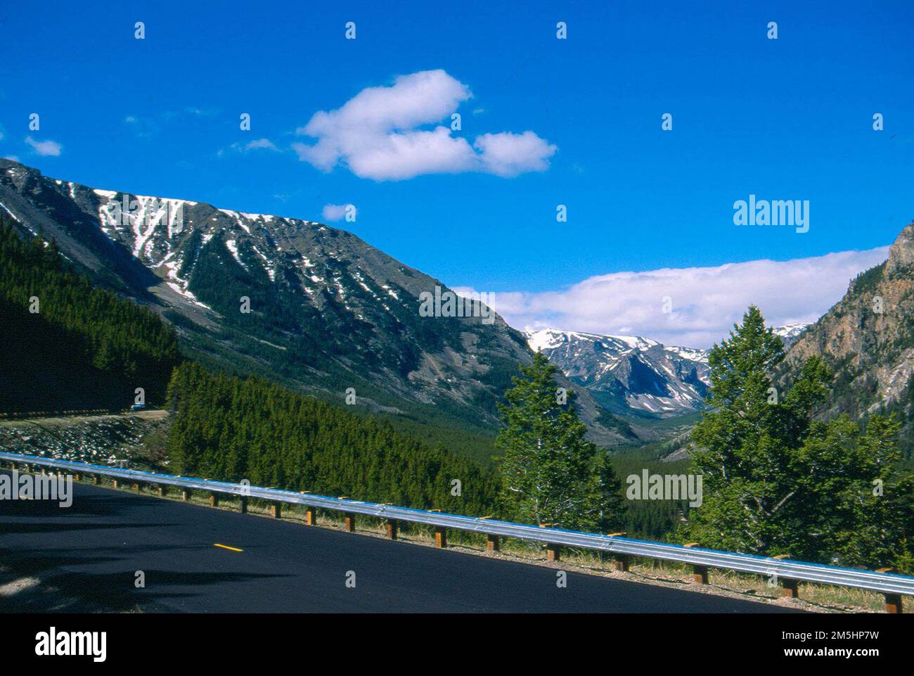 Beartooth Highway - Rock Creek Canyon. Beartooth Highway snakes through ...