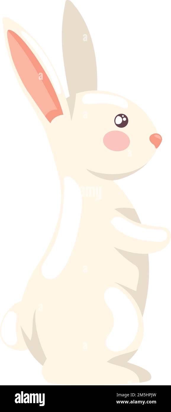 cute rabbit animal standing Stock Vector Image & Art - Alamy