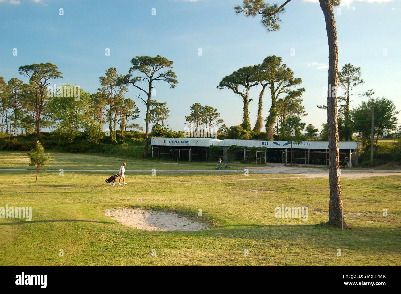 Alabama's Coastal Connection - Lone Golfer at Isle Dauphin Country Club ...