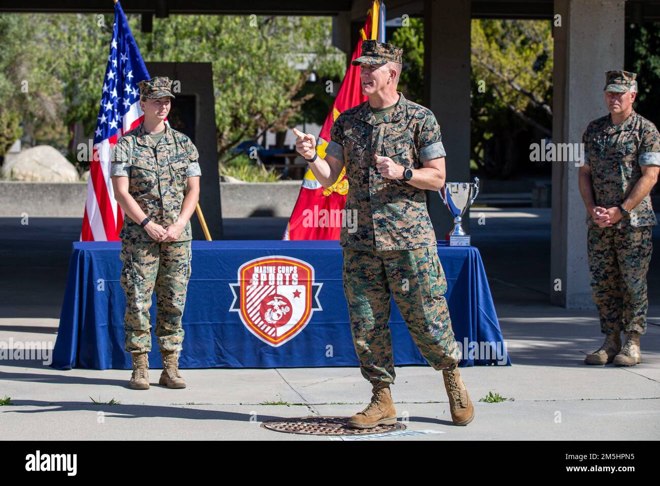 U.S. Marine Brig. Gen. Jason Woodworth, the commanding general of ...
