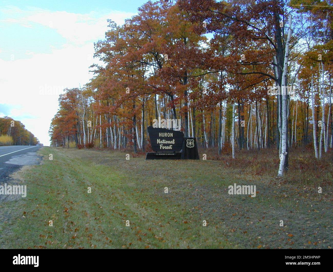 River Road Scenic Byway - An Entrance to Huron National Forest. The ...
