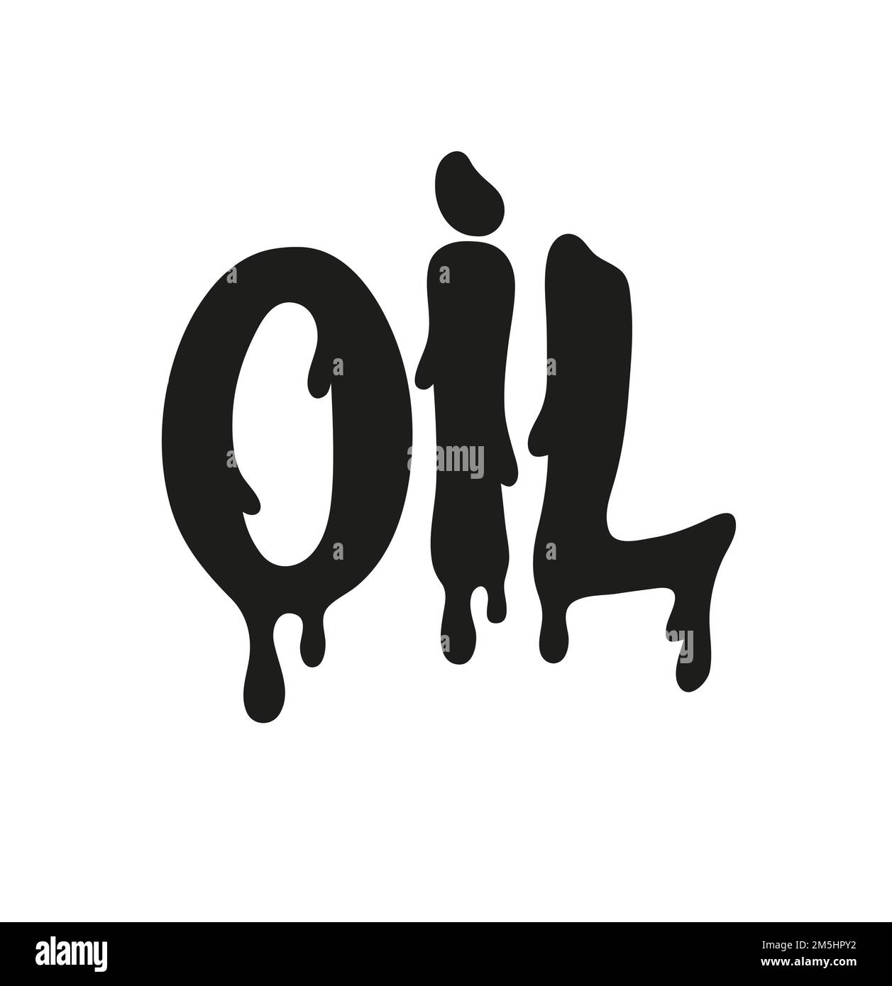 Oil vector illustraton with text Stock Vector Image & Art - Alamy