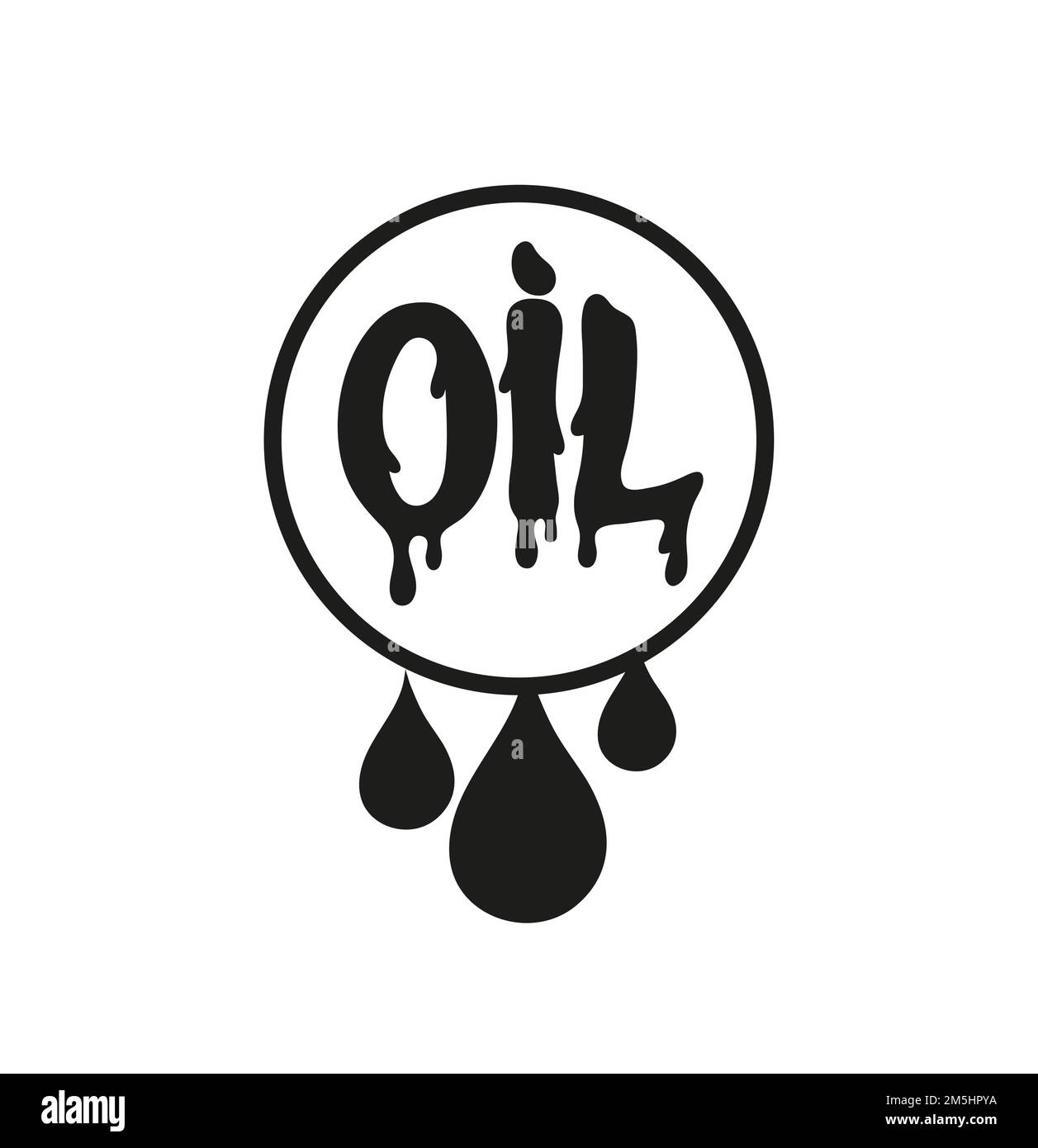 Oil vector illustraton with text Stock Vector Image & Art - Alamy