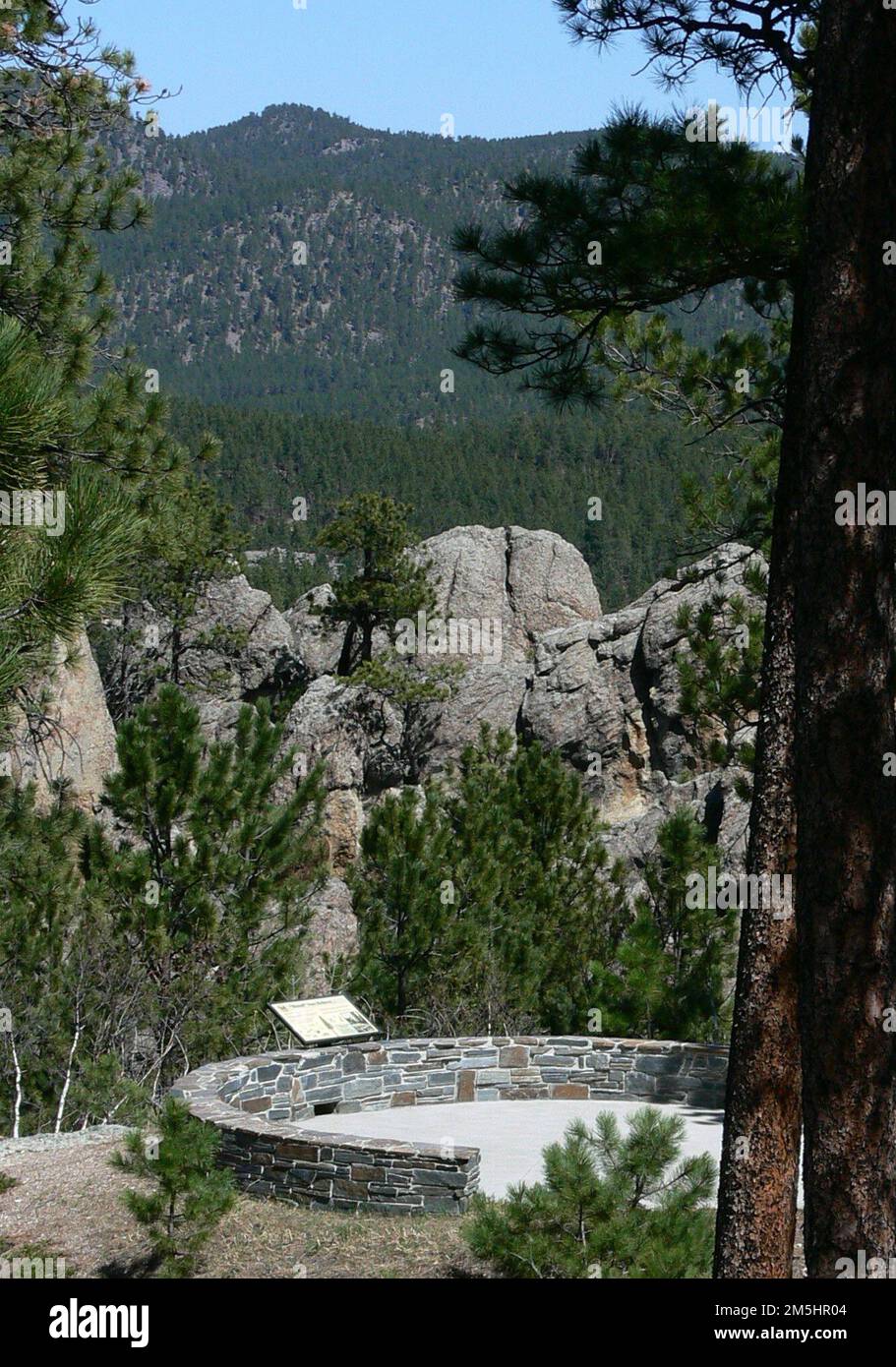 Peter Norbeck Scenic Byway - Black Hills Overlook. The forested slopes ...