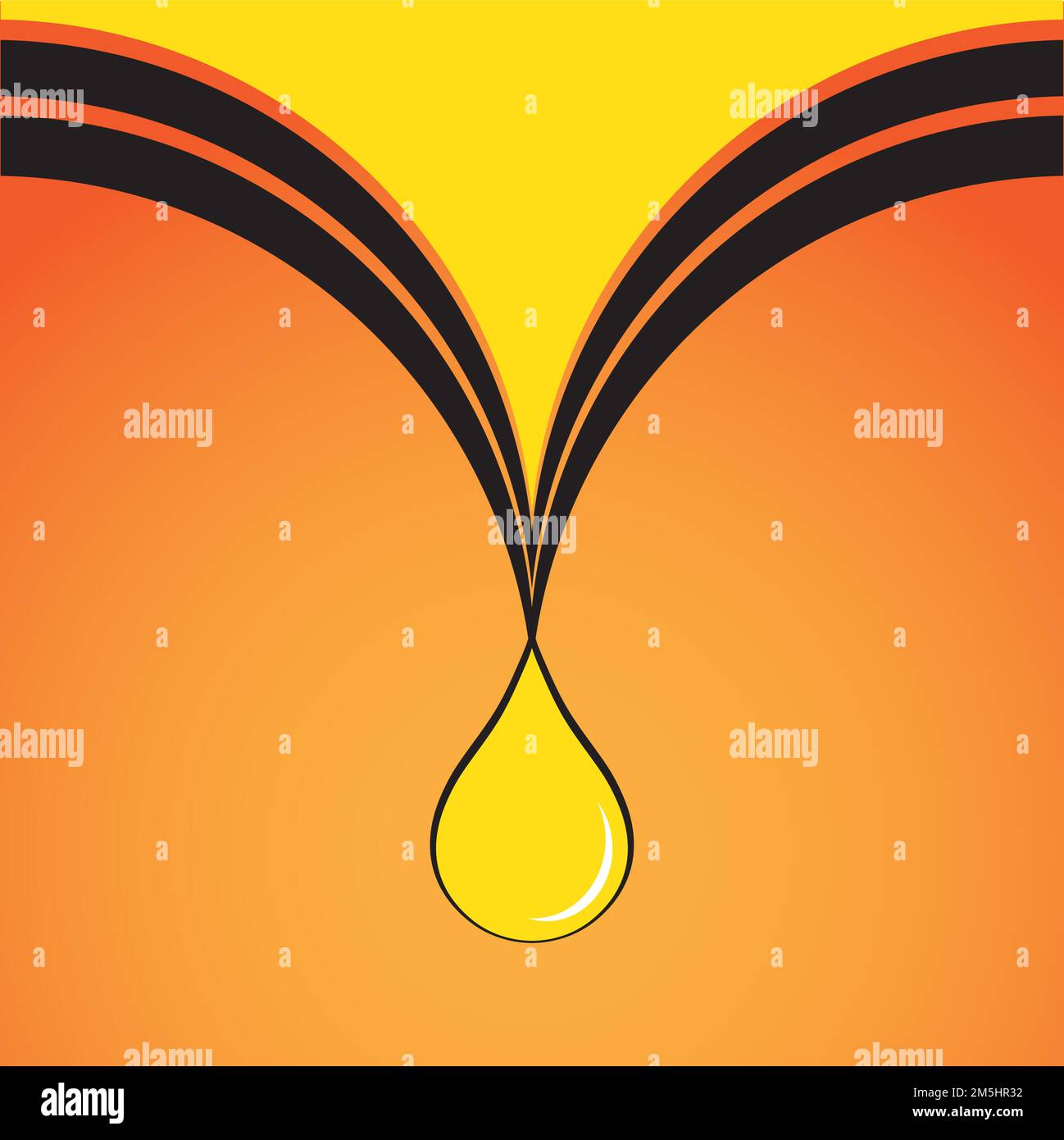 vector illustraton with oil drop Stock Vector Image & Art - Alamy