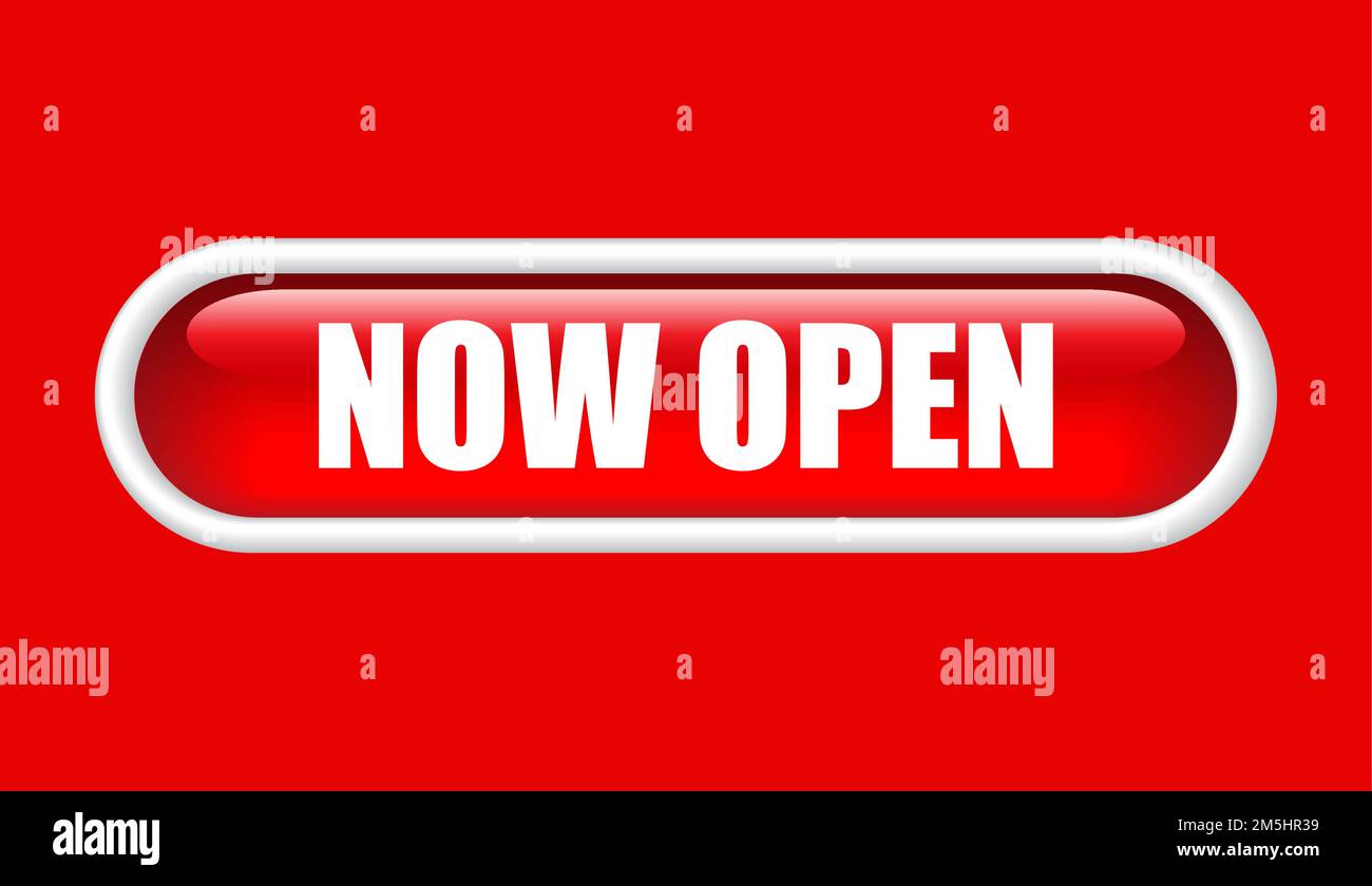 Now open banner grand hi-res stock photography and images - Alamy