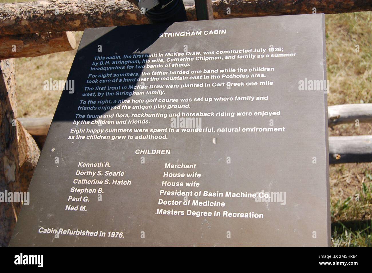 Flaming Gorge-Uintas National Scenic Byway - History of the Stringham ...