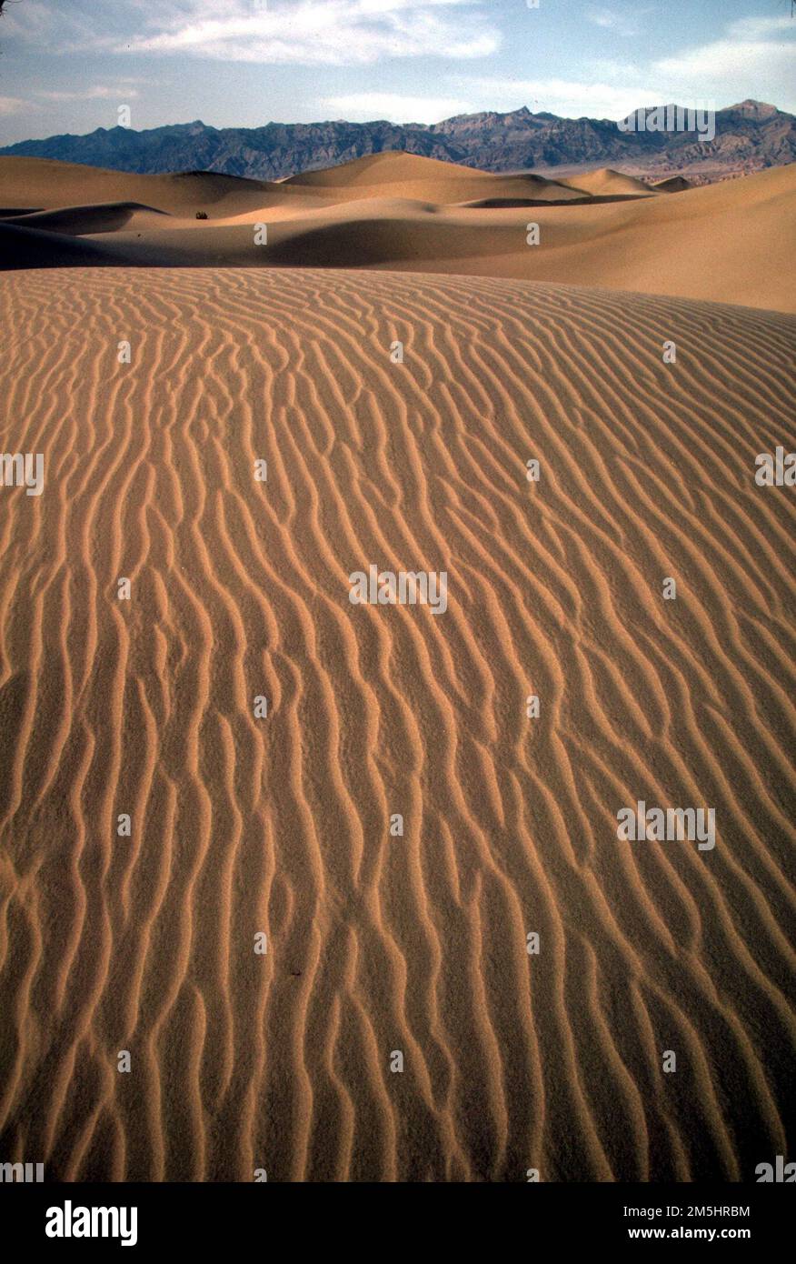 Death Valley Scenic Byway - The Sand Dunes of Death Valley. The wind ...